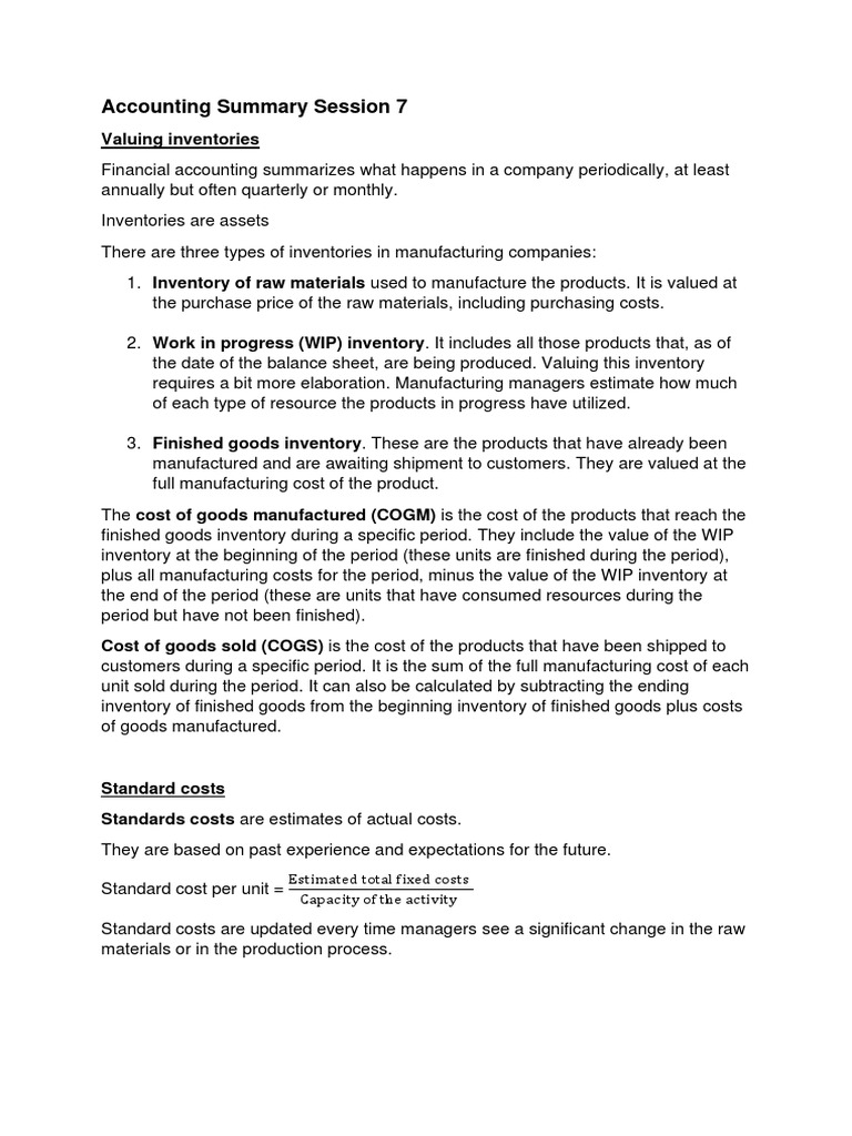 Accounting Summary Session 7 - Tilburg University (Entrepreneurship and ...