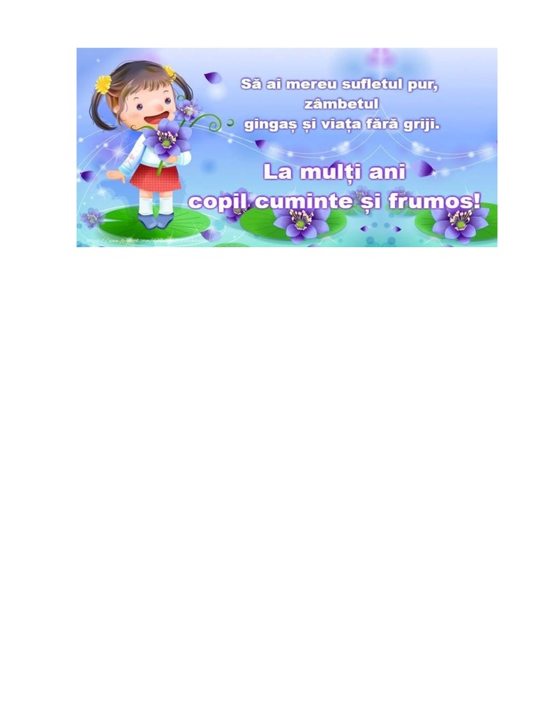 Felicitare Copii | PDF