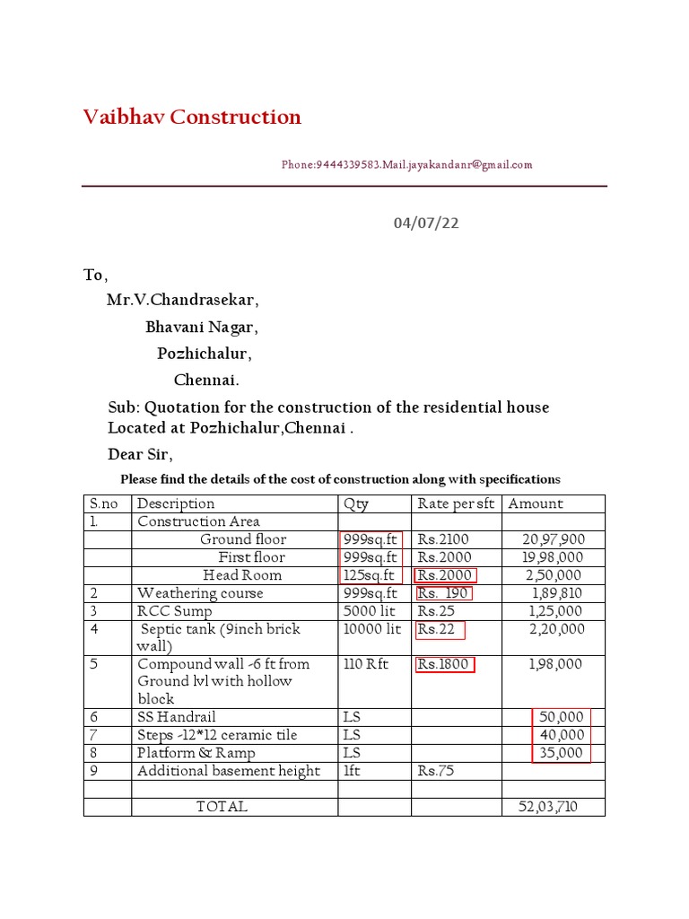 Vaibhav Construction | Download Free PDF | Door | Framing (Construction)