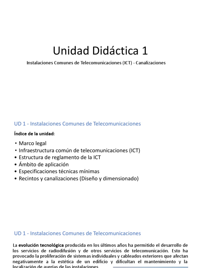 CIST UD1 - ICT Canalizciones v2.0 | PDF | Ingenieria Eléctrica ...