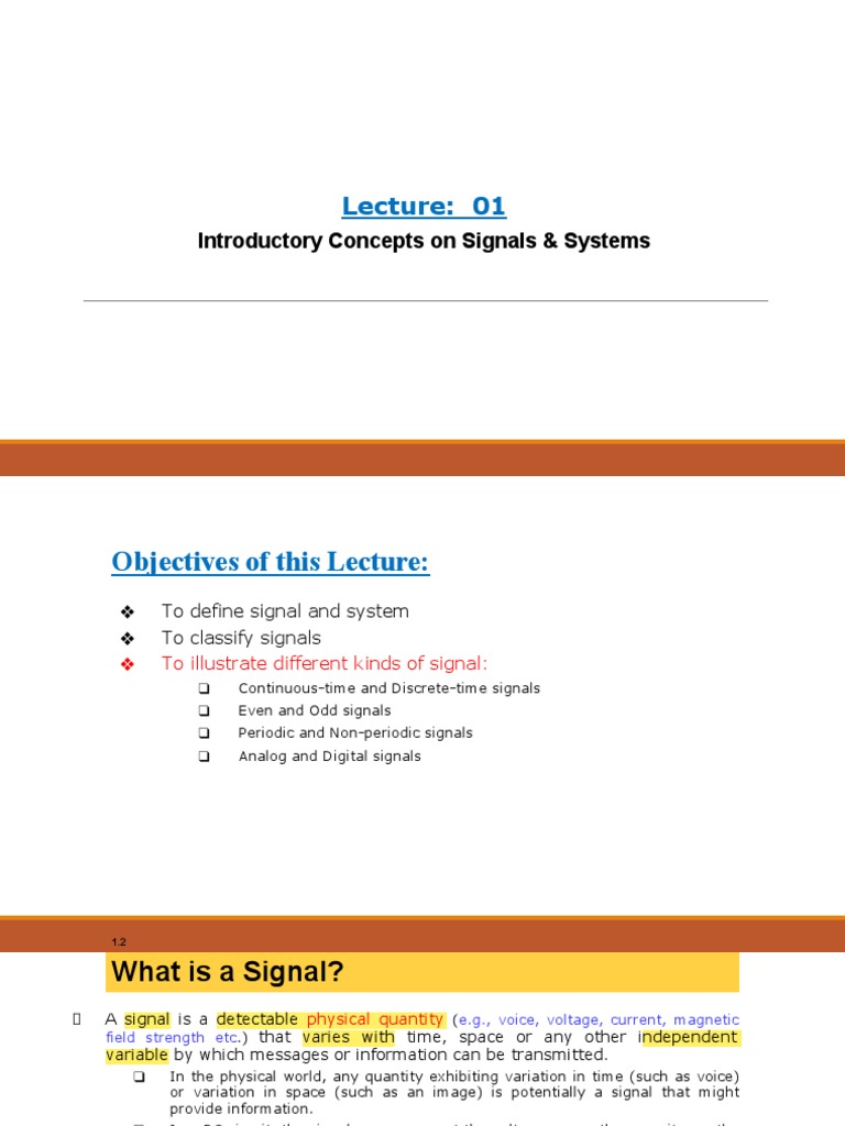 Lecture 1 Updated | PDF | Discrete Time And Continuous Time ... Lecture 1 Updated | PDF | Discrete Time And Continuous Time ...