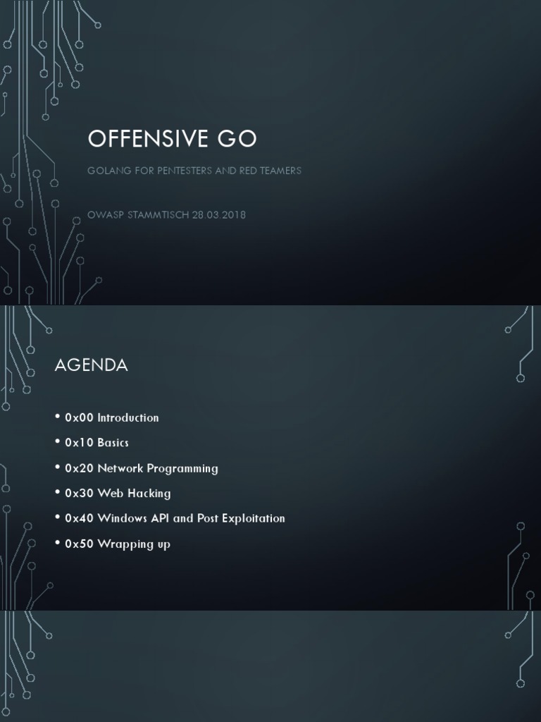 OWASP FFM 40 Offensive Go Kevin Ott | PDF | Windows Registry ...