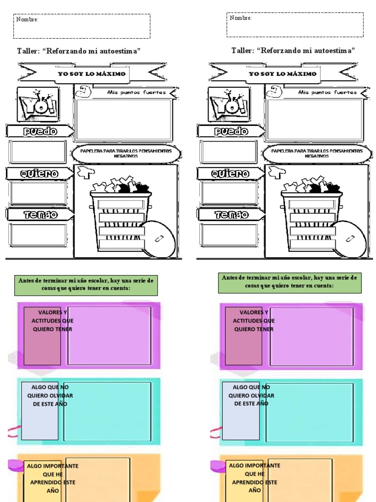 Fortaleciendo La Autoestima Y Resumiendo Las Lecciones Aprendidas Del