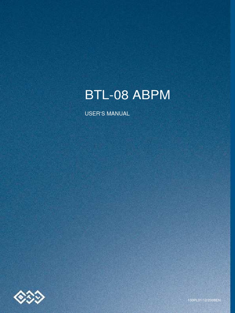 BTL BTL 08 ABPM Manual | PDF | Blood Pressure | Icon (Computing)