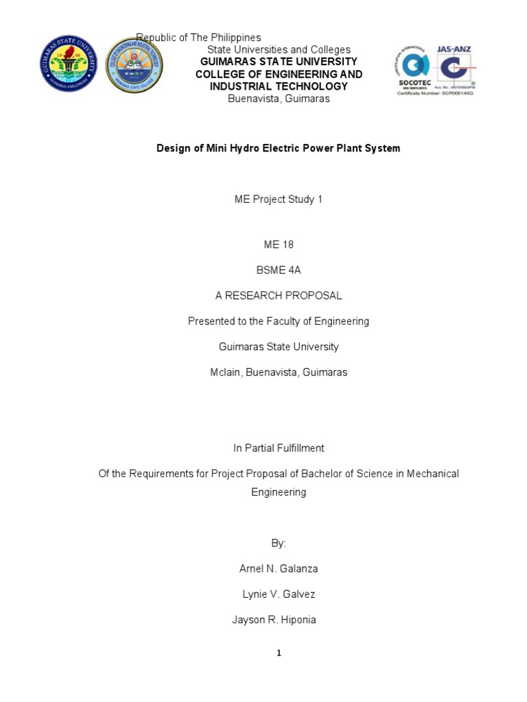 Design-of-Mini-Hydro-Electric-Powerplant (1) - 1 | PDF ...