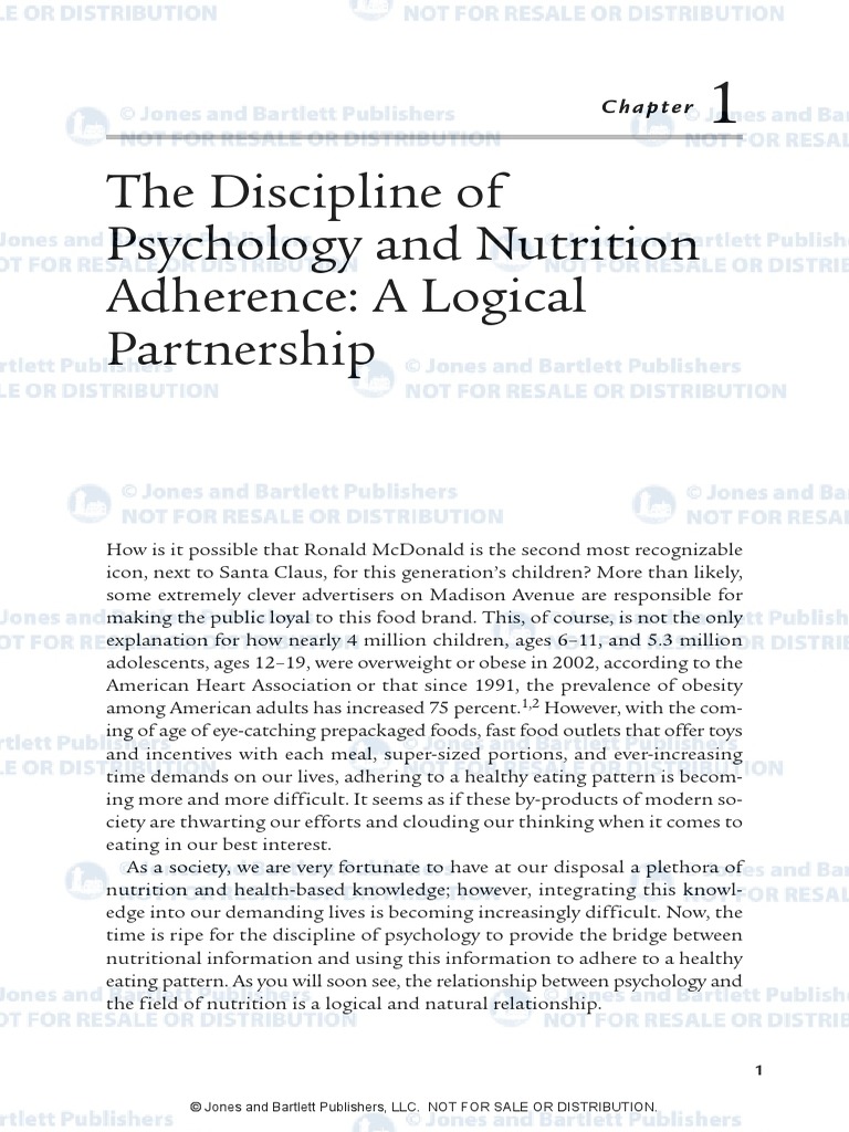 Nutrition Education Chapter1 by JB. | PDF | Psychology | Appetite