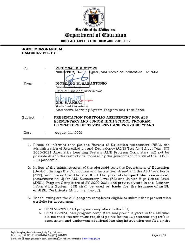 Daily Lesson Plan Matatag Deped Memorandum Dm Ouci 2021 055