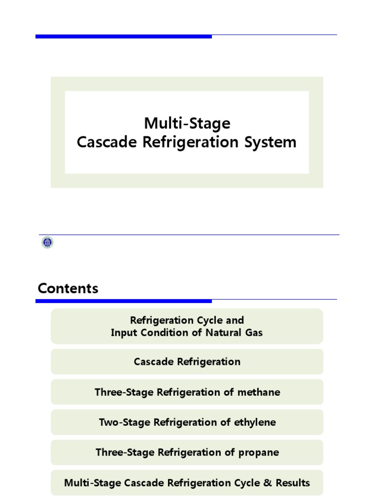 Multi-Stage Cascade Refrigeration System | PDF | Refrigeration ...