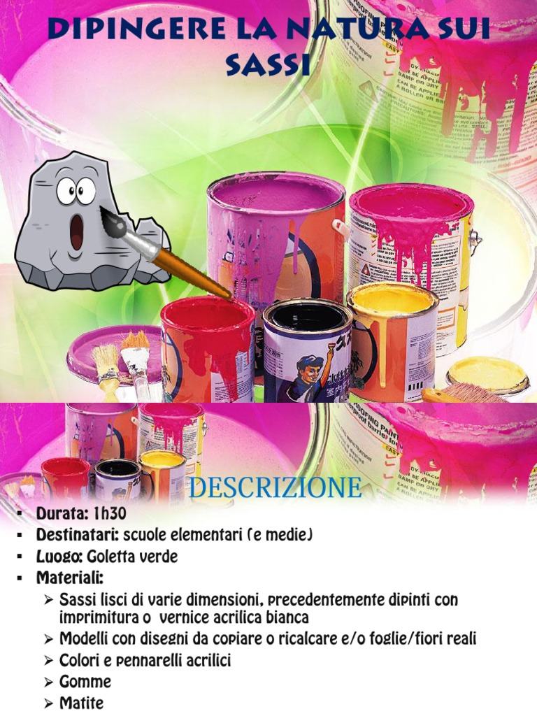 Dipingere La Natura Sui Sassi | PDF