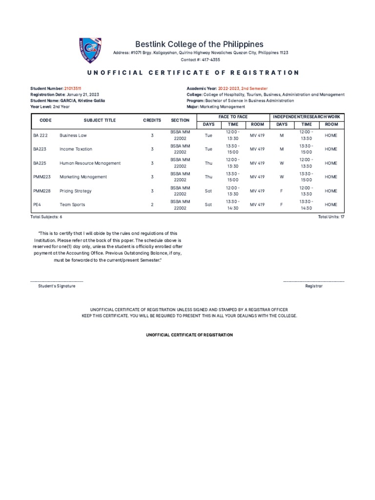Bestlink College of The Philippines Student Management System | PDF ...