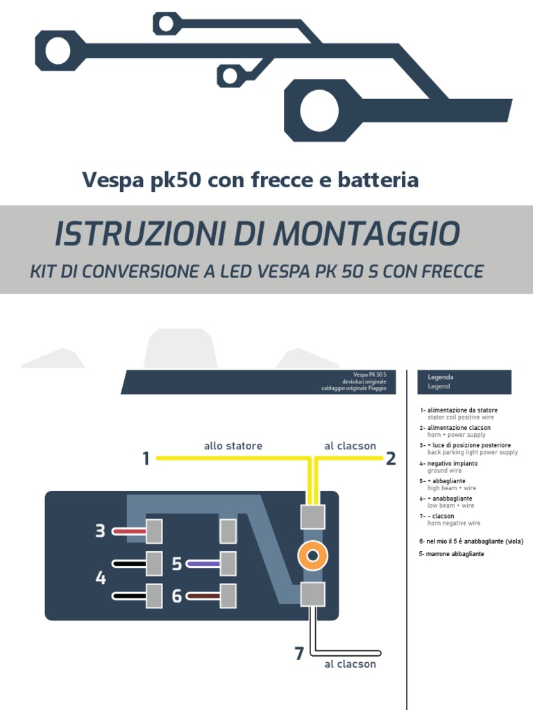 Moped Technologies - Manuale-PKS50-con-batteria - KIT DI CONVERSIONE A ...