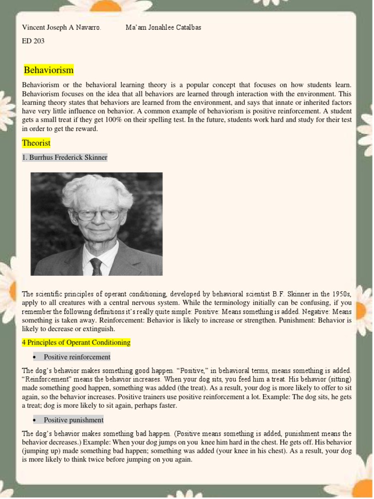 Understanding Learning Theories: A Summary of Key Behaviorism ...