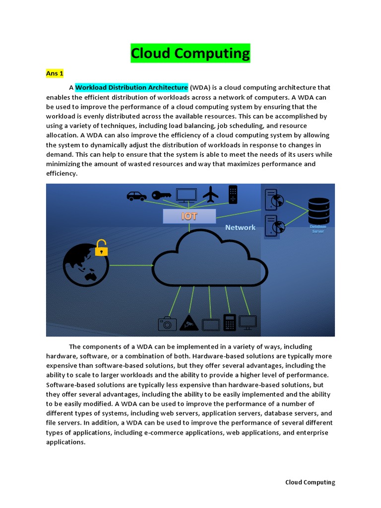 Cloud Computing Assignment Dec 2022 | PDF | Scalability | Cloud Computing