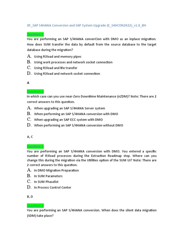 E - S4HCON2022 NOV DUMP Ver 2 | PDF | Databases | Computer Engineering