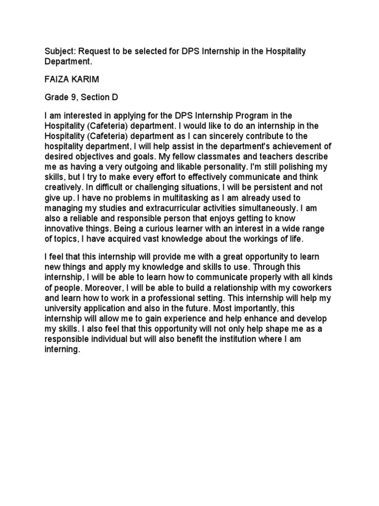 Internship Essay | PDF