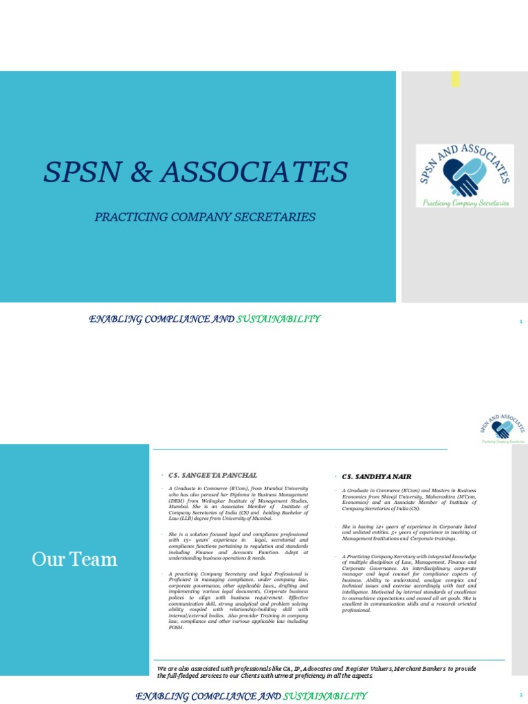 Profile - SPSN | PDF | Regulatory Compliance | Governance