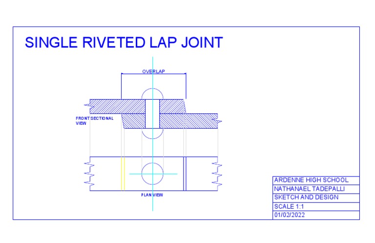 Single Riveted Lap Joint - Nathanael Tadepalli | PDF