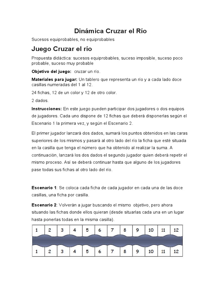 Actividad Cruzando El Rio | PDF