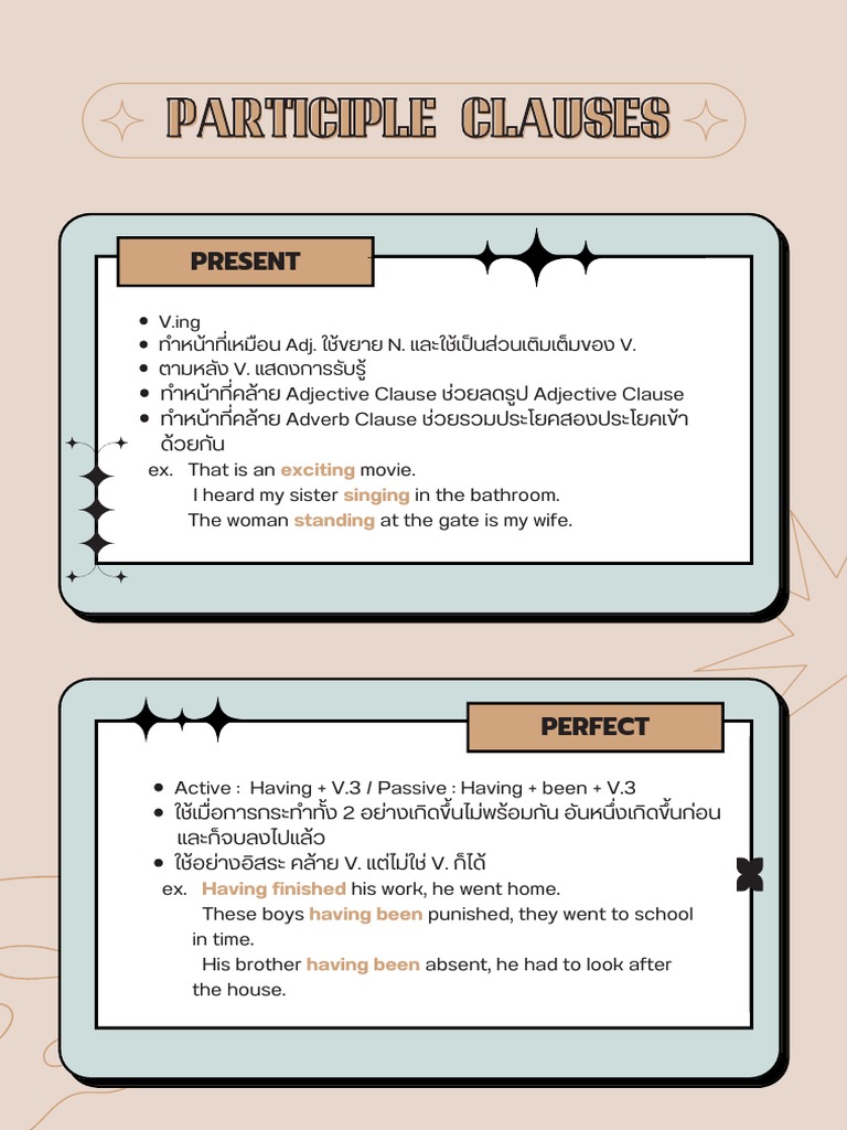 Participle Clause | PDF