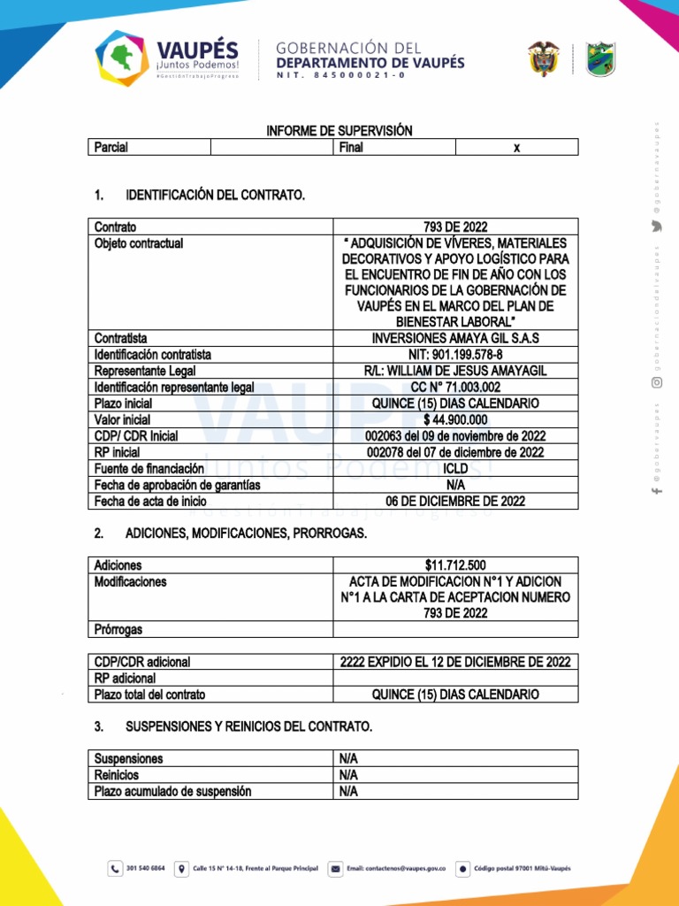 Minuta- Informe de supervisión (1) | PDF