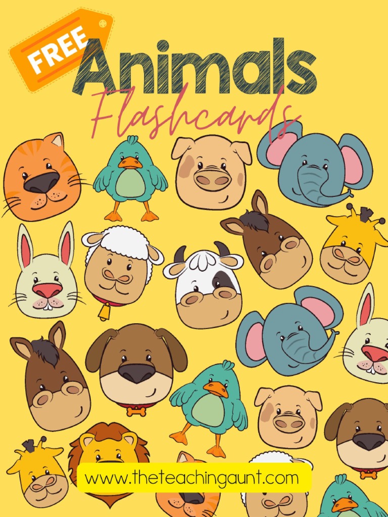 Animals Flashcards Free Printable | PDF
