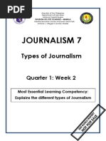 Special Program in Journalism Guide | PDF | Journalism | Curriculum