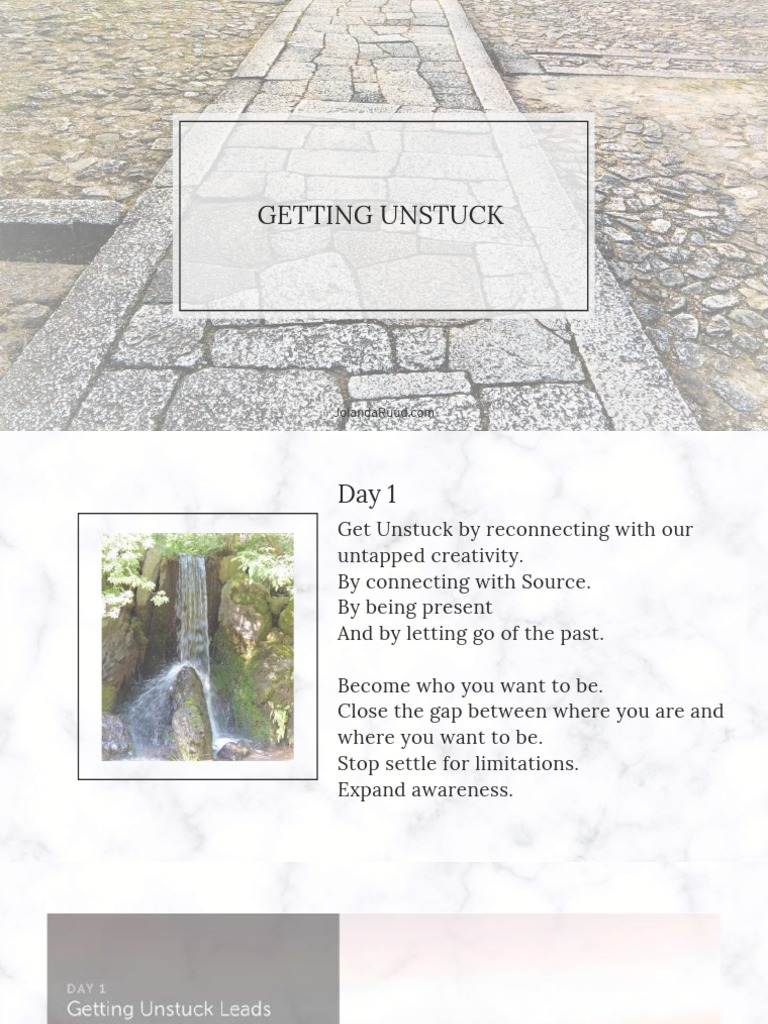 Getting Unstuck Reminders of Oprah and Deepak Chopra Meditation Series ...