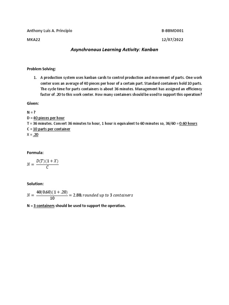 B-BBMD001 - Asynchronous Learning Activity | PDF
