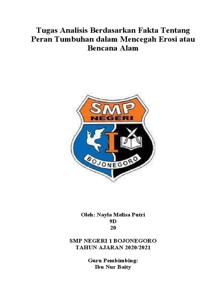 Tugas Analisis Berdasarkan Fakta Tentang Peran Tumbuhan Dalam Mencegah ...