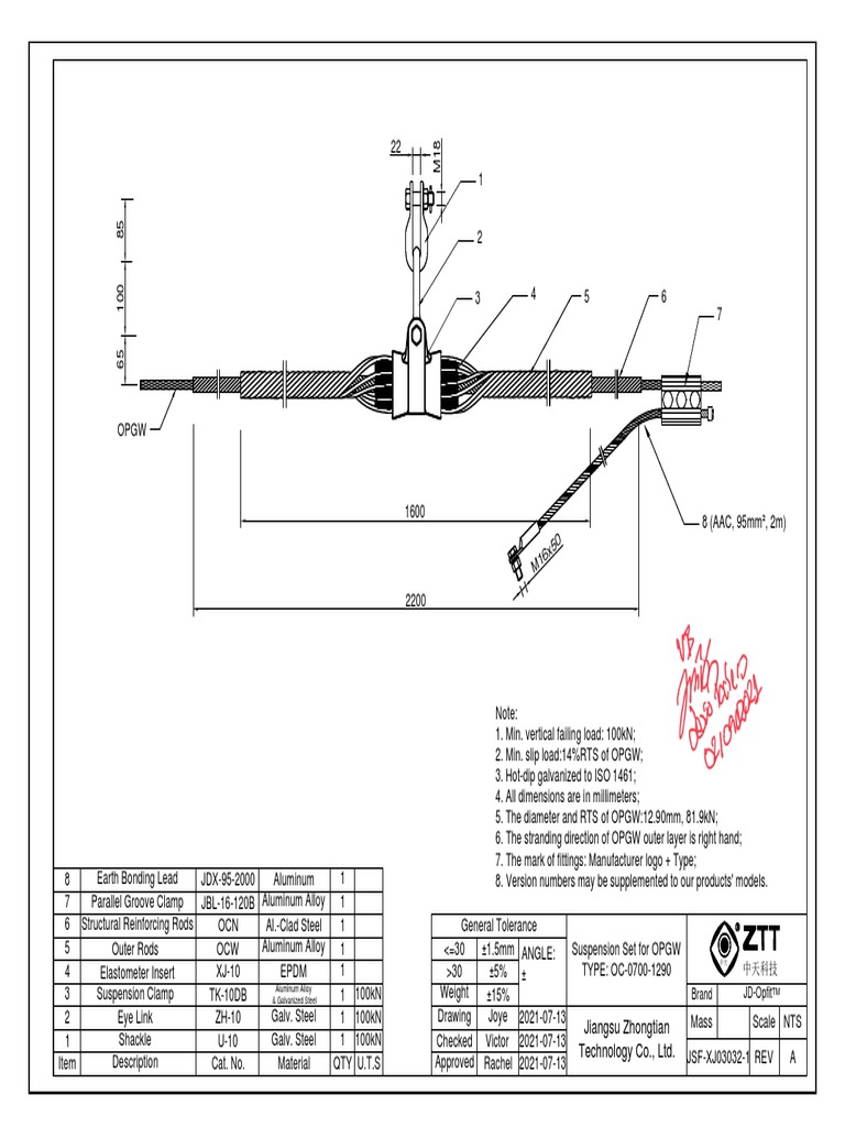 ZTT Fittings 21-XJ03032 - Firmado (1) (3) | PDF | Steel | Optical Fiber