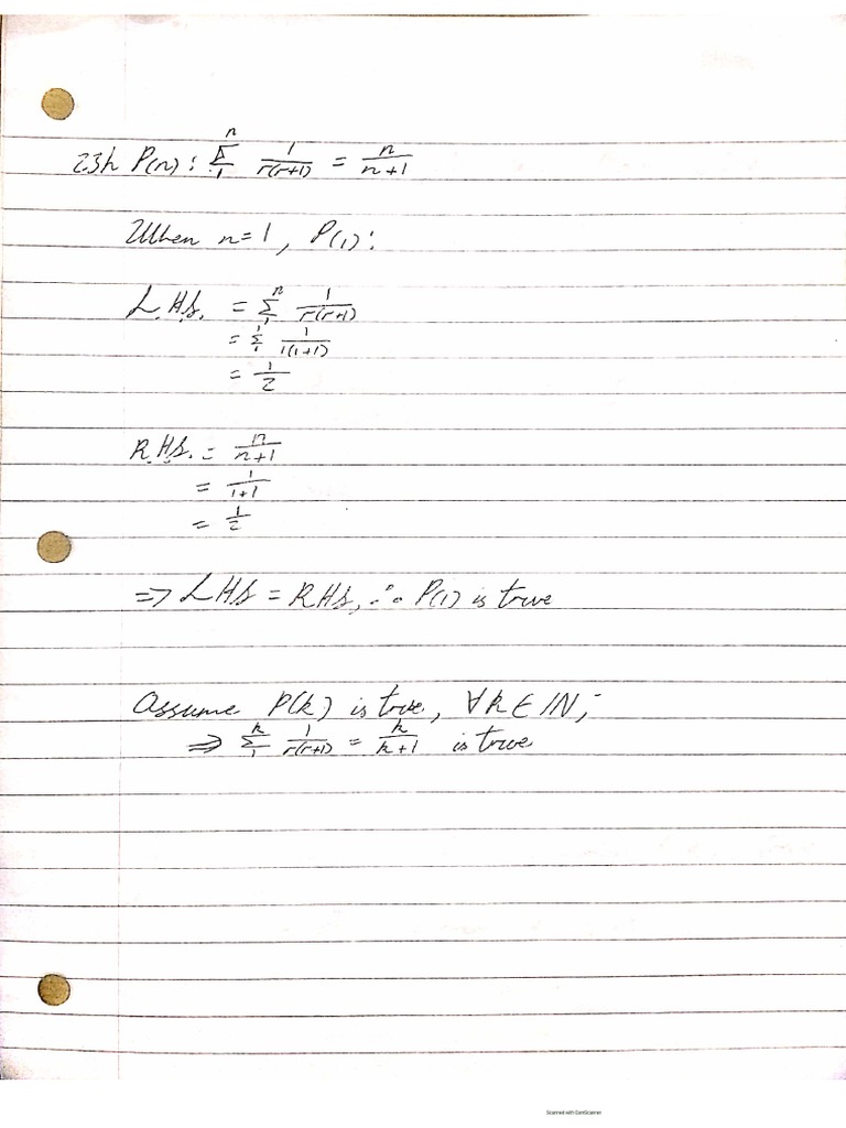 Proof by Mathematical Induction | PDF Proof by Mathematical Induction | PDF