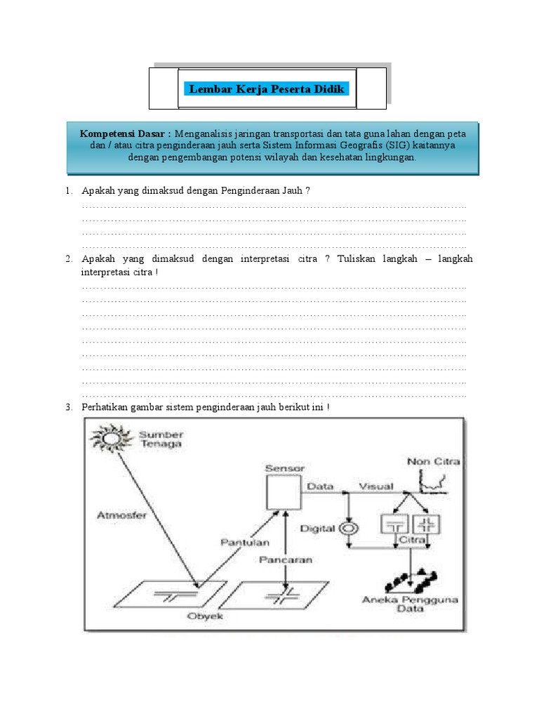 LKPD Penginderaan Jauh | PDF