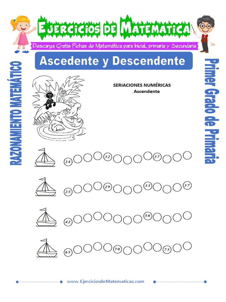 Ejercicios de Ascendente y Descendente | PDF