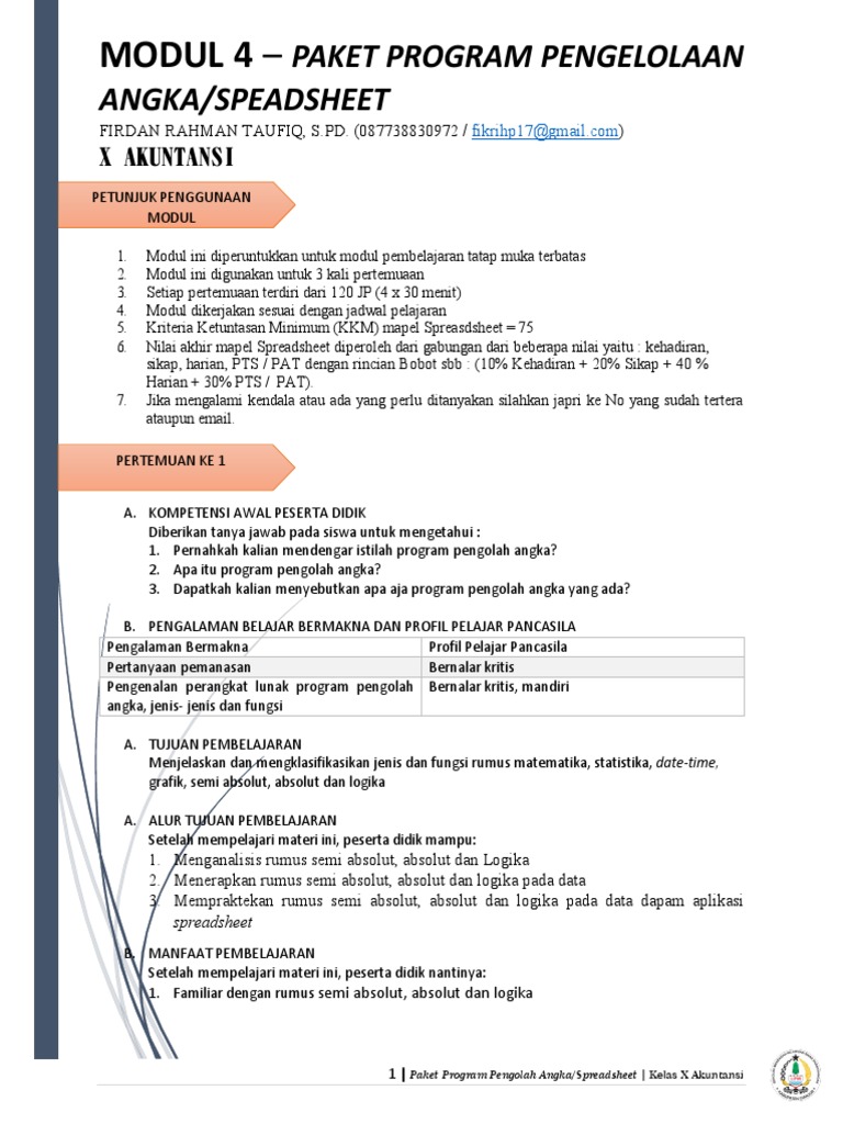 MODUL 4 Oktober | PDF