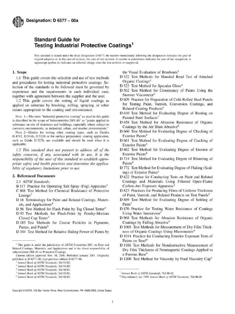 Astm-Pintura Industrial | PDF | Paint | Viscosity