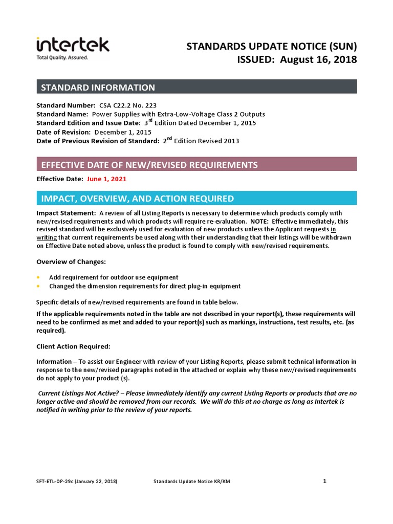 CSA C22 2 No 223 Rev 12 1 2015 ED 6 1 2021 | PDF | Building Engineering ...