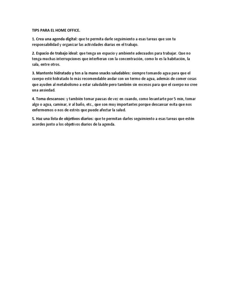 Foro 3.2TIPS PARA EL HOME OFFICE | PDF Foro 3.2TIPS PARA EL HOME OFFICE | PDF