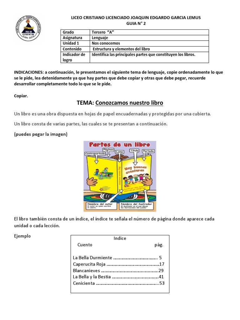 2° Guía de Lenguaje para Tercer Grado | PDF