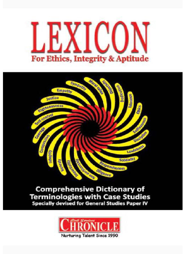 Lexicon Ethics Integrity and Aptitude | PDF