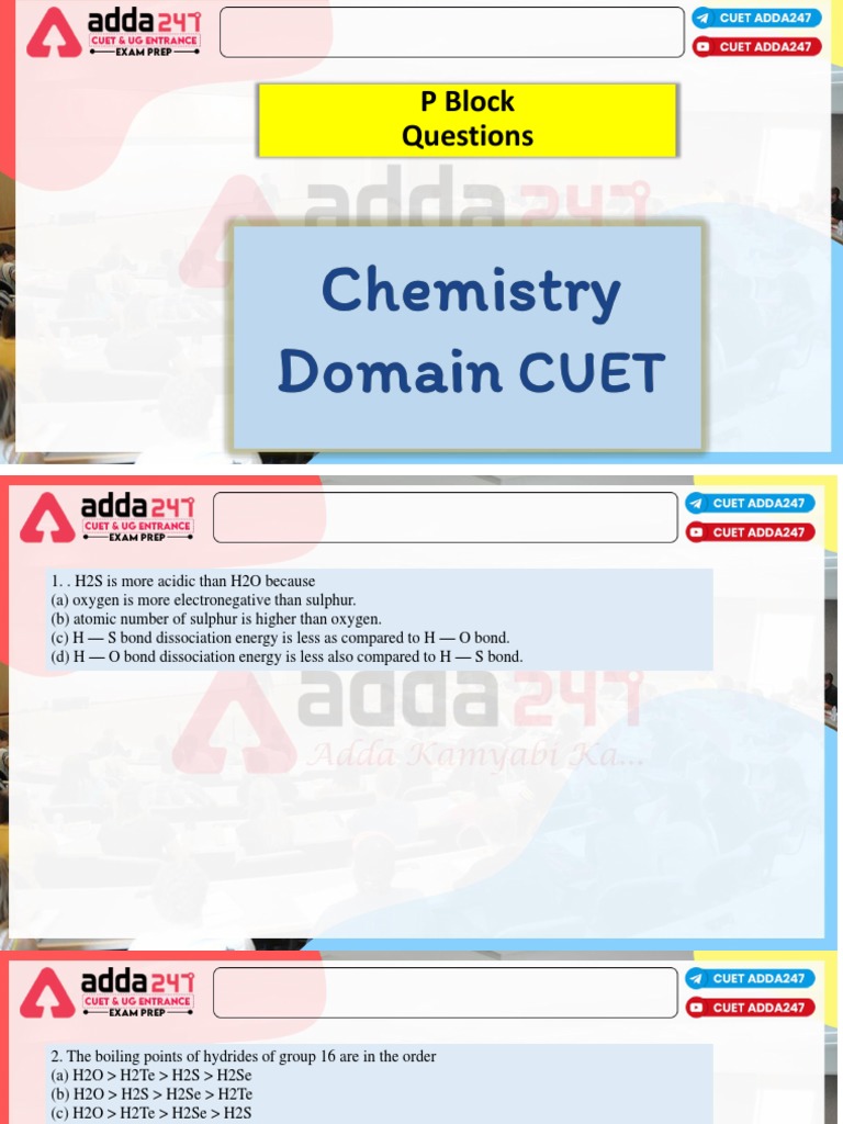 P Block Questions | PDF