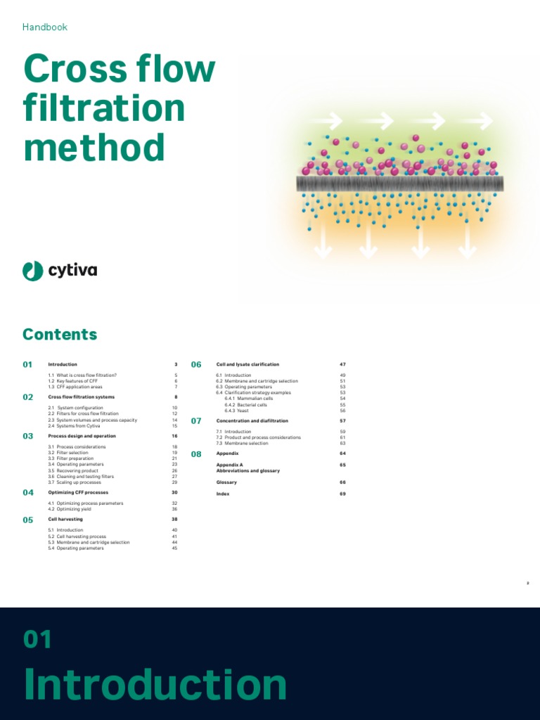 Cross Flow Filtration Method Handbook CY14739 24feb21 HB | PDF | Membrane | Filtration