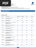 PayPal Bank Statement | PDF | Pay Pal | Deposit Account
