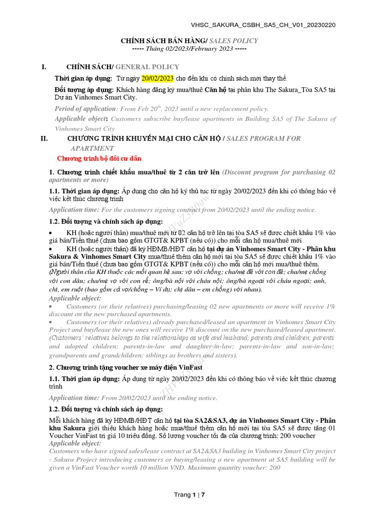 VHSC Sakura SA5 V01 KH | PDF