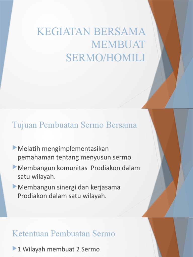 Kegiatan Membuat Sermo | PDF