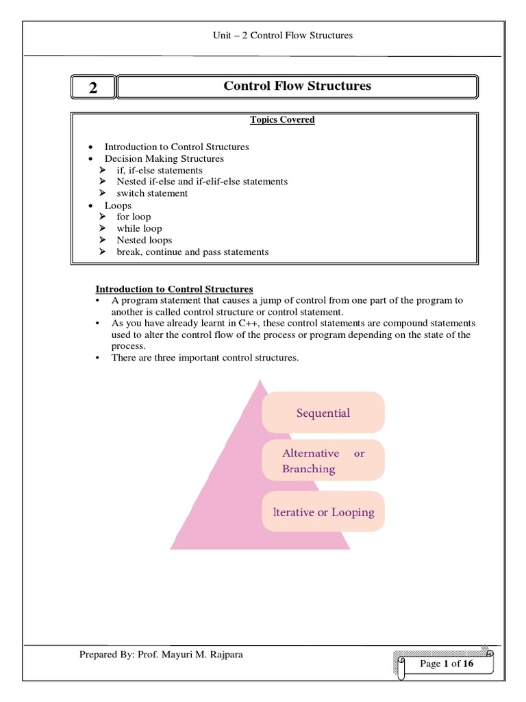 CH 2 | PDF | Control Flow | Software Engineering