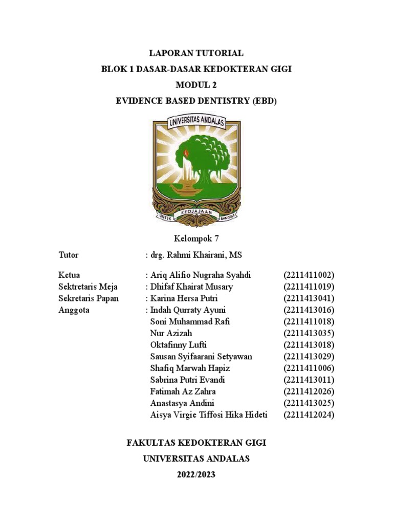 Laporan Tutorial Modul 2 Blok 1 | PDF