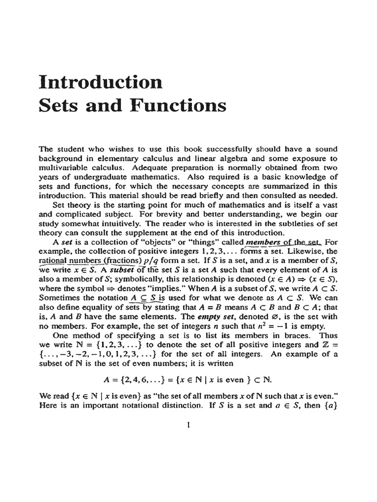 Elementary Classical Analysis 2nd Edition (Jerrold E. Marsden, Michael J. Hoffman) | PDF | Set ...