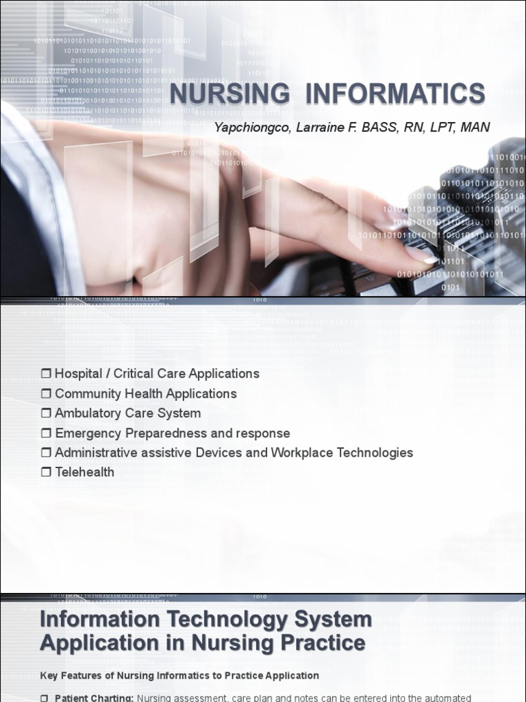 Nursing Informatics Applications Overview | PDF | Health Informatics ...