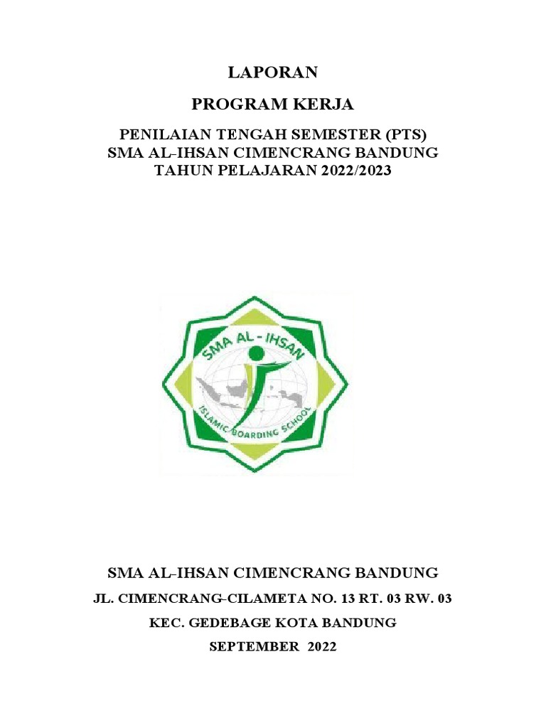 Laporan Cover Proker - Sma | PDF | Pengelolaan Keuangan & Uang | Sains & Matematika