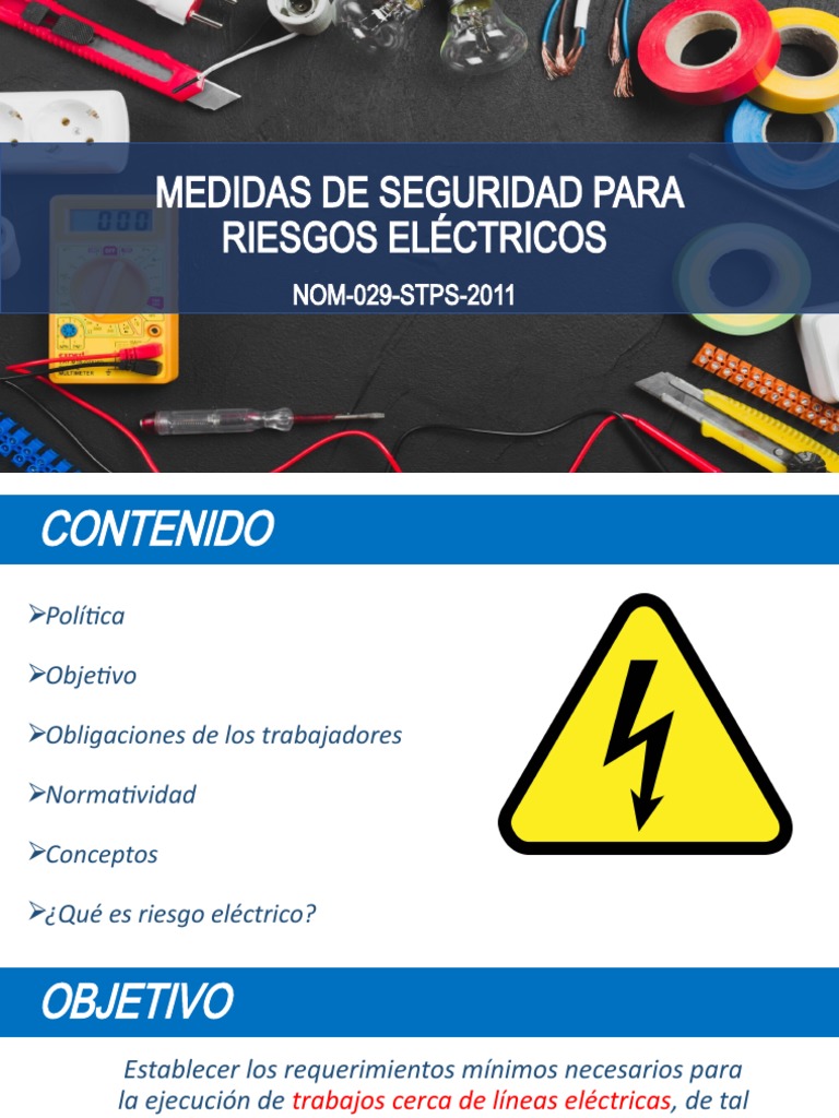 Medidas De Seguridad Riesgo Eléctrico Pdf Riesgo